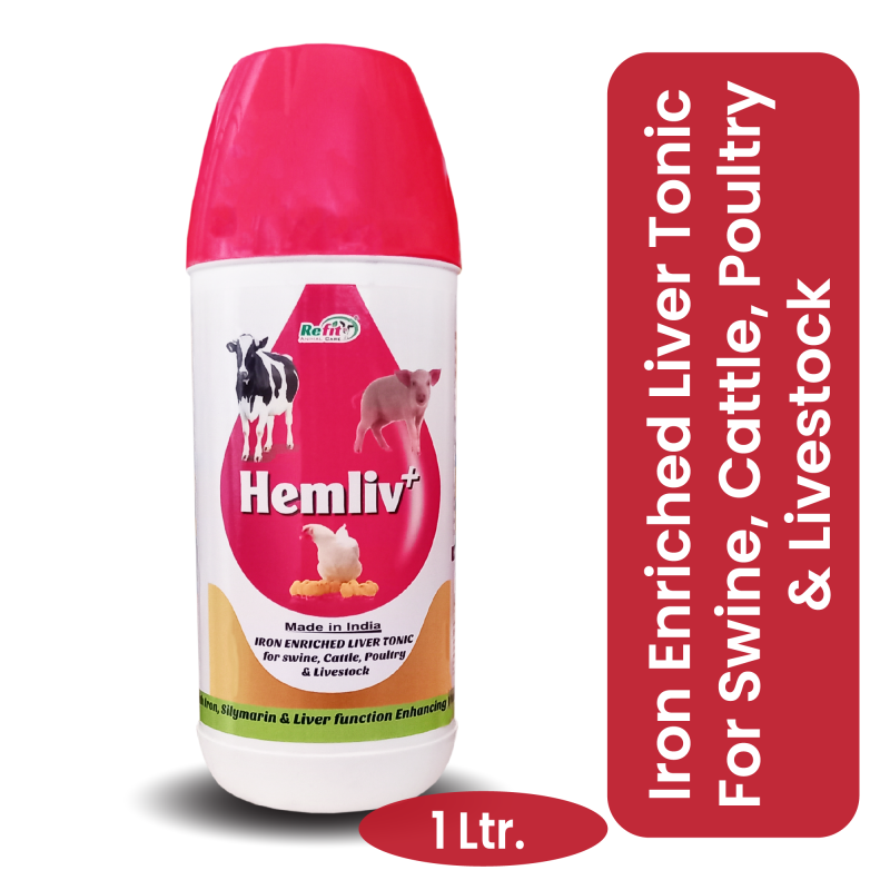 REFIT ANIMAL CARE Iron Enriched Liver Tonic Supplement for Cow, Cattle ...