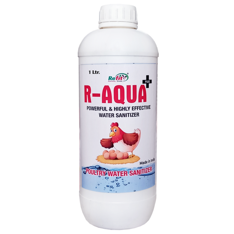 REFIT ANIMAL CARE Water Sanitizer for Poultry,1 LTR, R-Aqua